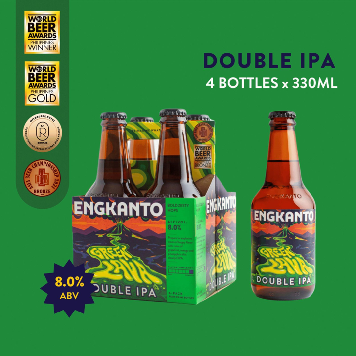 Engkanto Green Lava Double IPA 330ML 4 pack (Bottle) | Thirst - Liquor on Demand